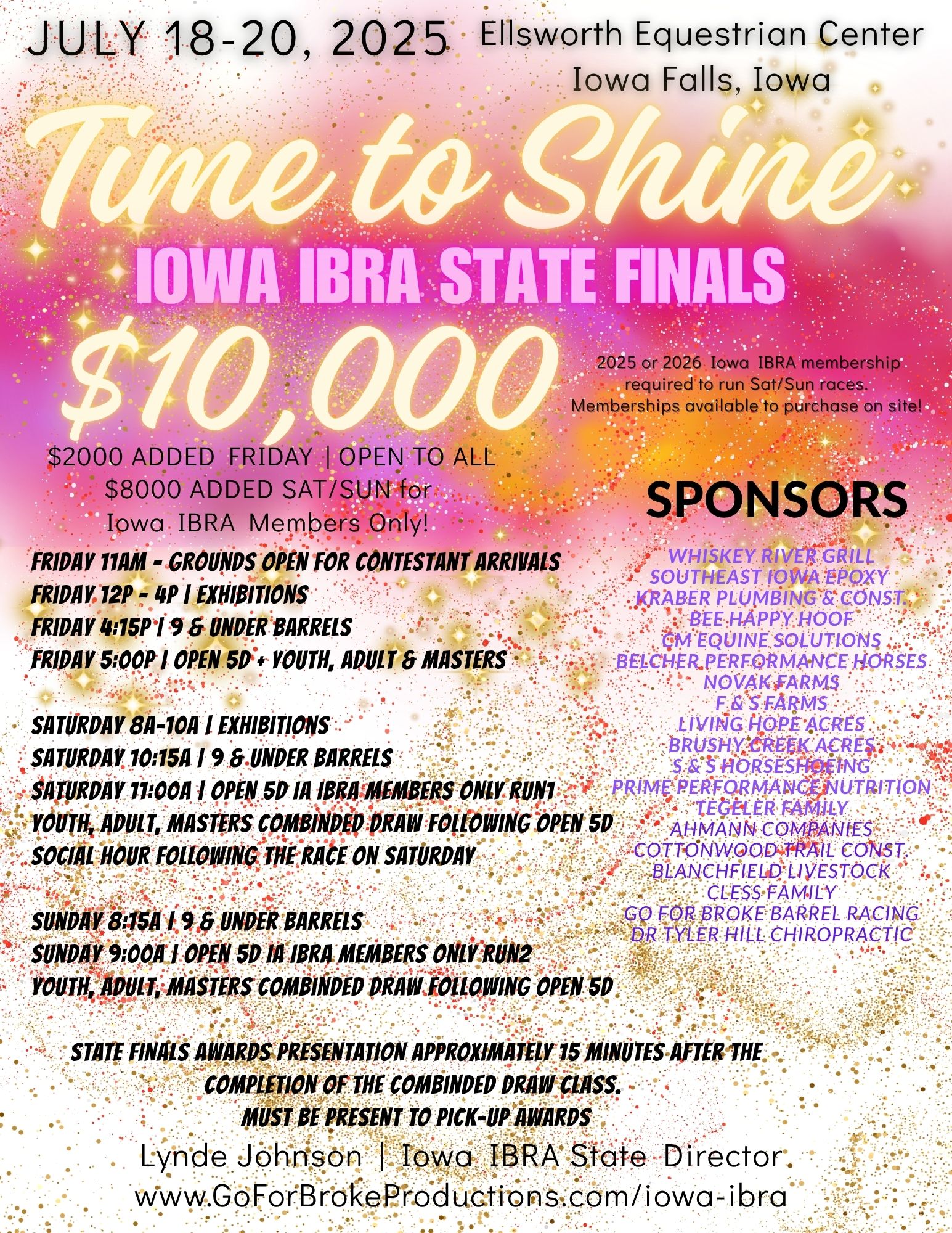 Iowa IBRA – Go For Broke Productions LLC